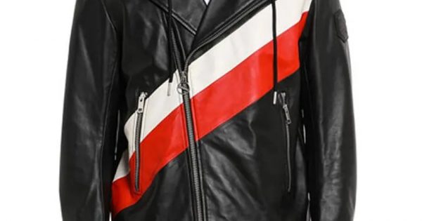 13 Reasons Why Ross Butler Leather Jacket with Hood