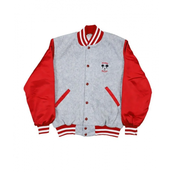 90s Mickey Mouse Varsity Jacket