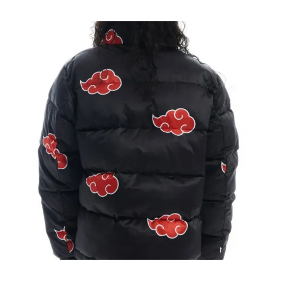 Mens Akatsuki Black Puffer Jacket