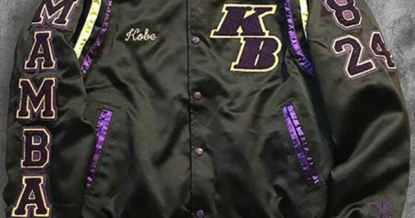 Mens Mamba Black Varsity Jacket